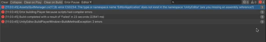 How to quit the game in Unity