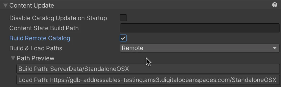 Addressable Assets in Unity