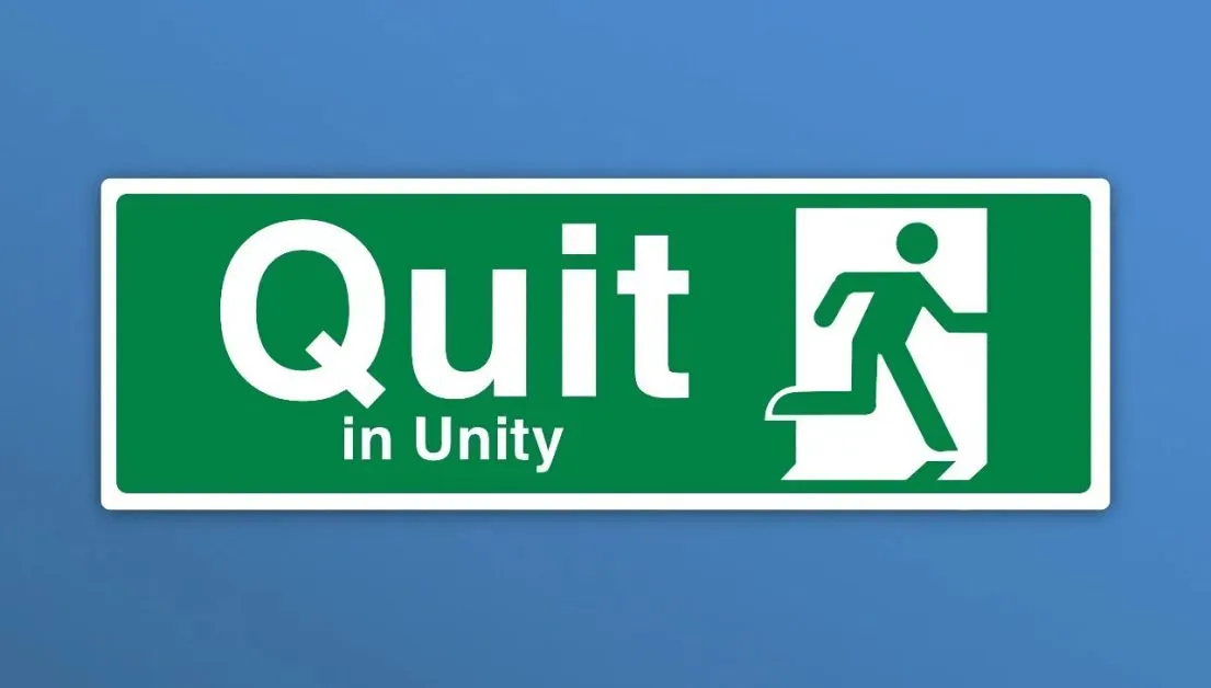 How to quit the game in Unity